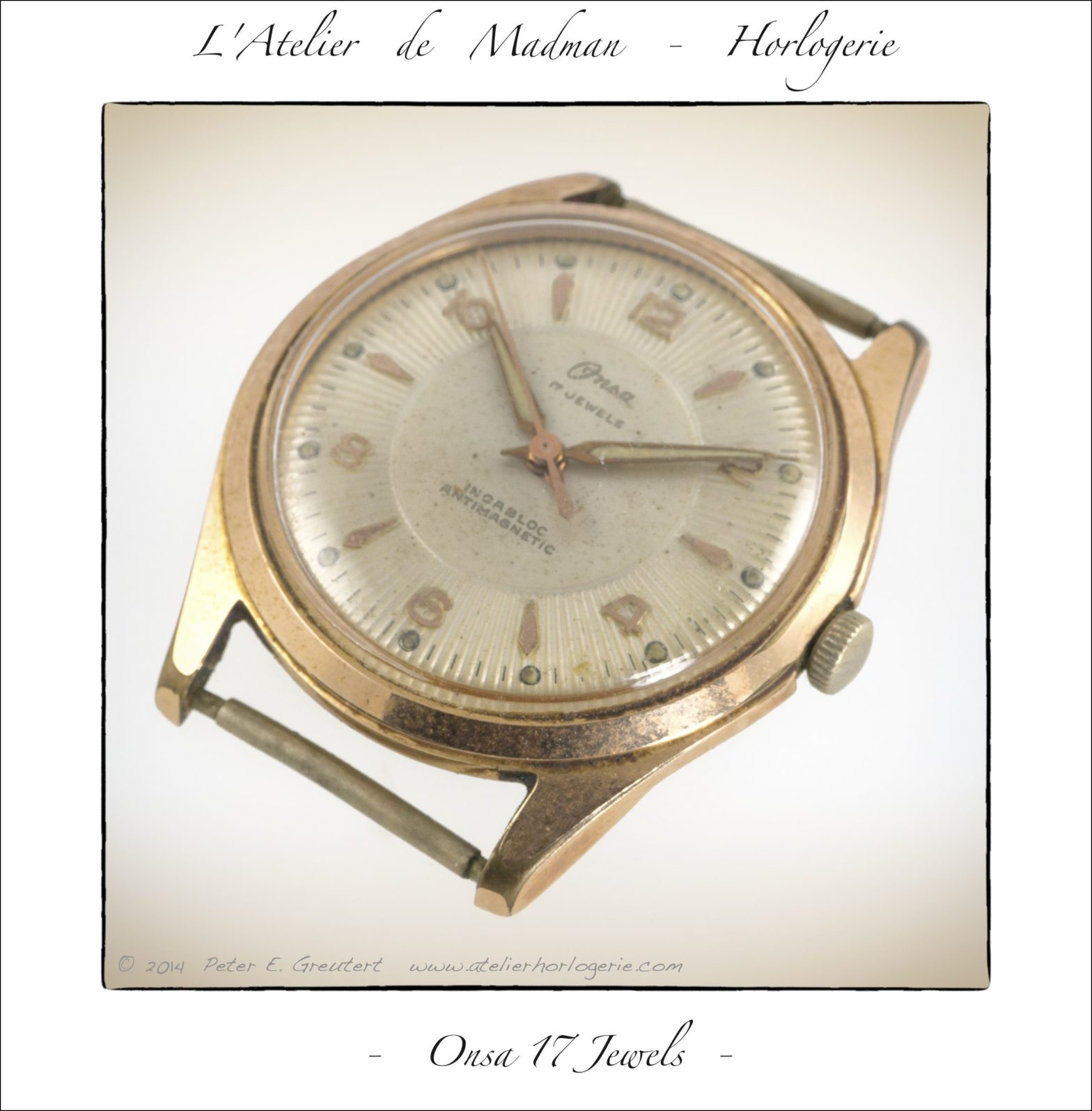 Montre Onsa - L'Atelier de Madman - Horlogerie